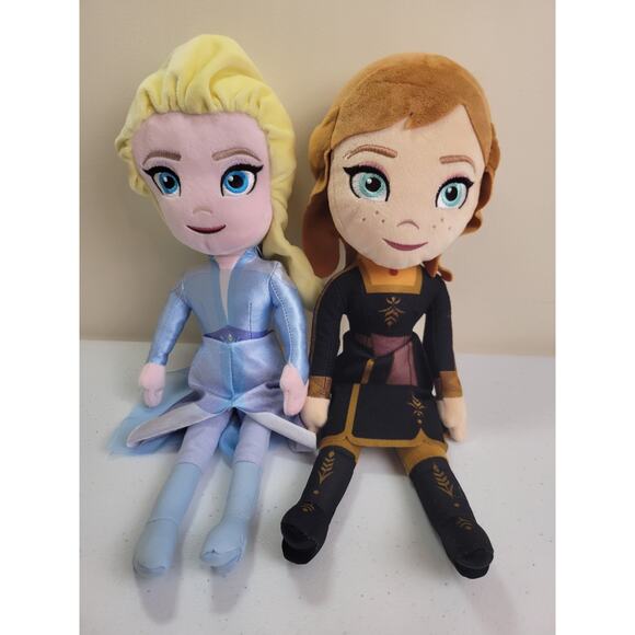 Disney | Toys | Lot Of 2 Disney Frozen Ii Anna And Elsa Plush Stuffed ...